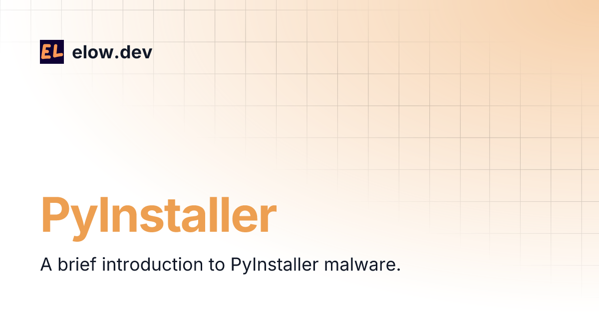 PyInstaller | elow.dev
